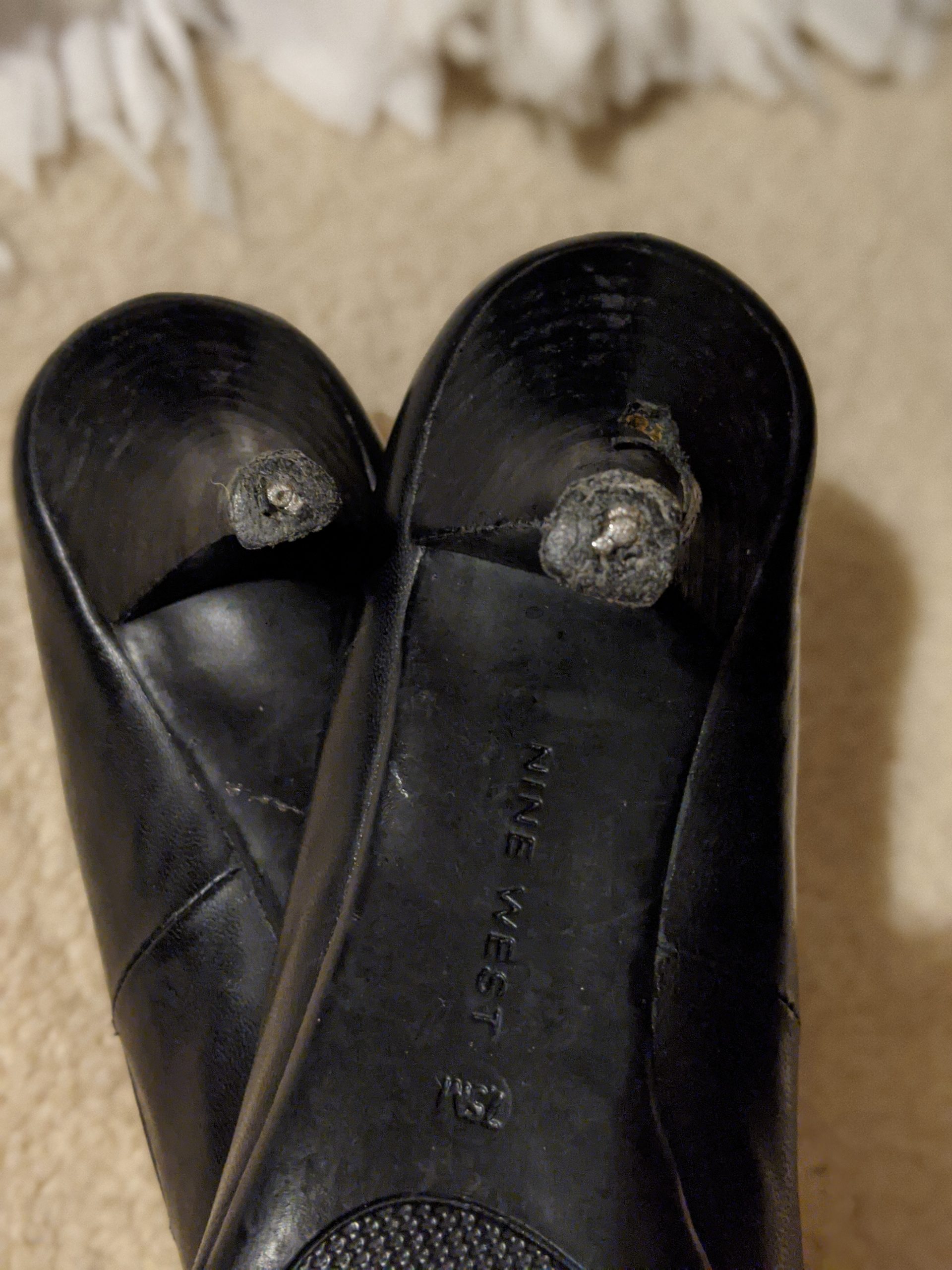 How to take care of your leather high heels (and fix stuck heel tips ...